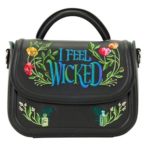 Loungefly Wicked: For Good Floral Crossbody Bag – Kollectoyz