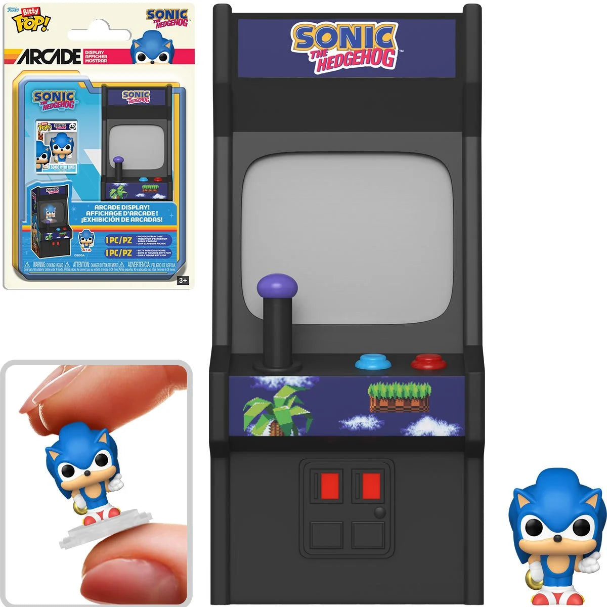 Funko Pop Bitty Arcade Sonic the Hedgehog: Sonic with Ring – Kollectoyz